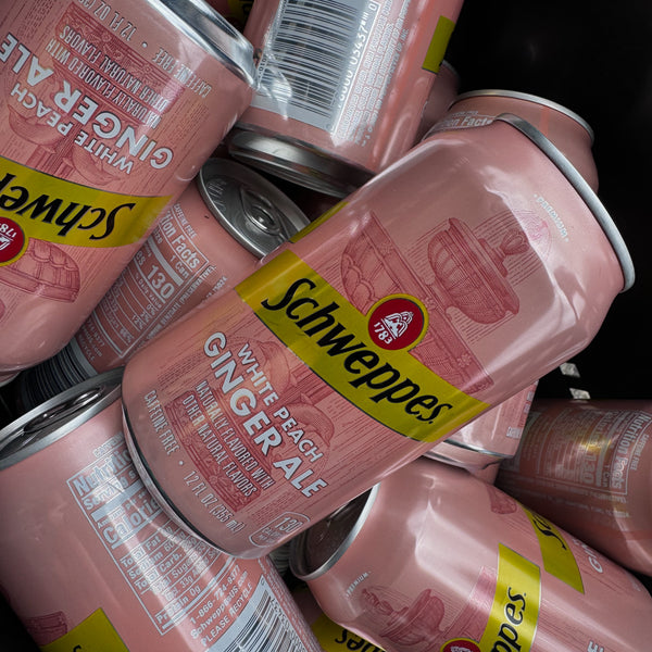 Schweppes White Peach Ginger Ale 12oz – One Way Market